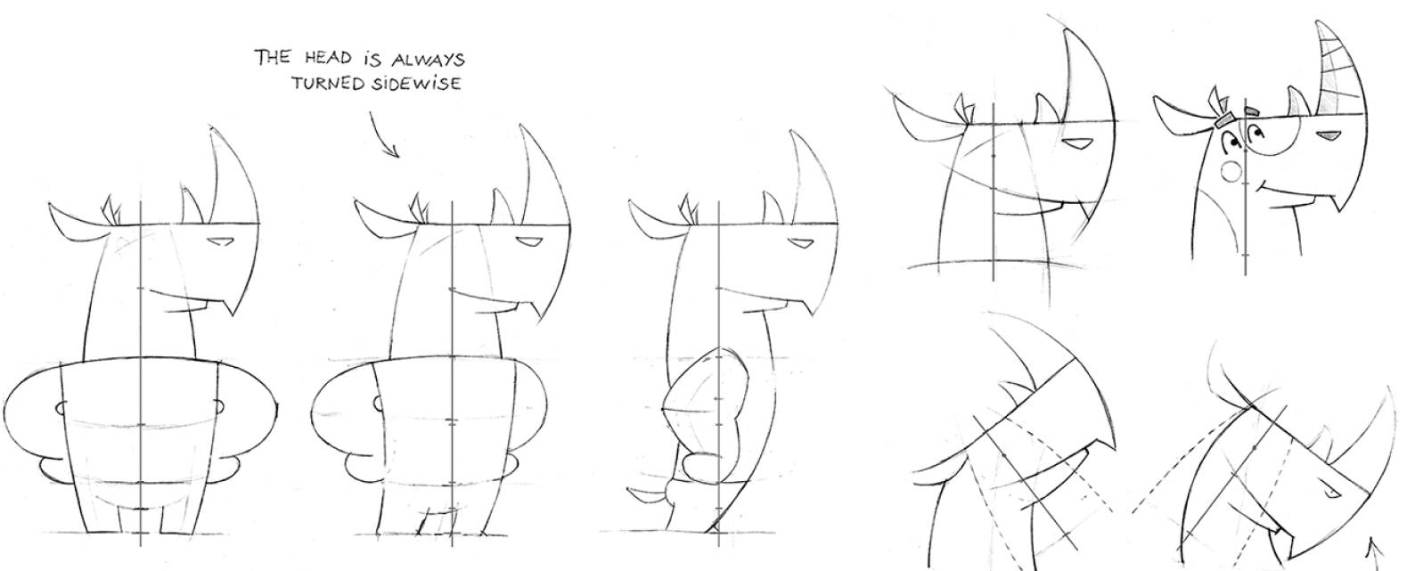 Character Concept & Design Case Study: Rocco the Rhino | Fireart Studio